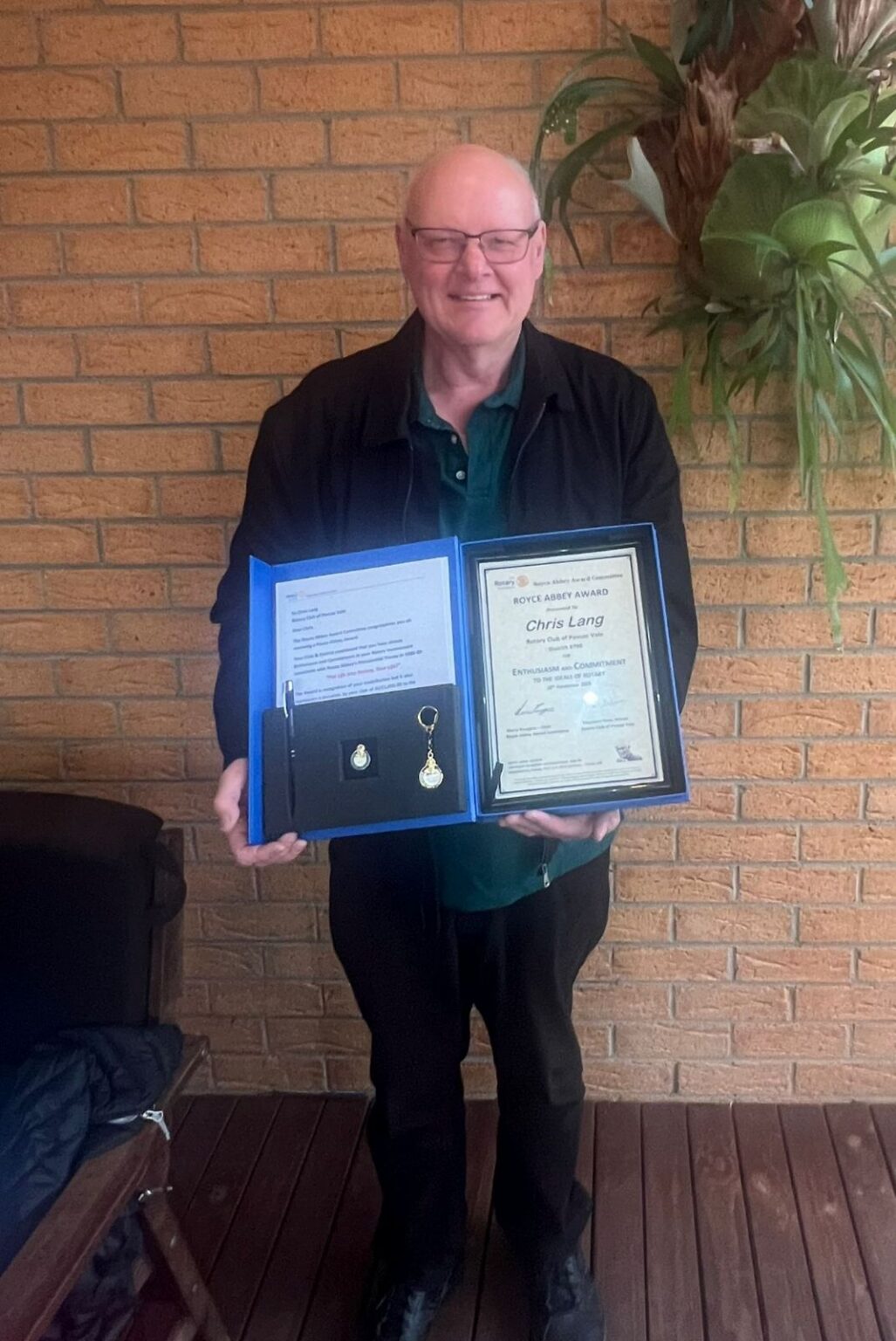 Farewell to Chris: A Rotarian who lives the motto Service Above Self ...